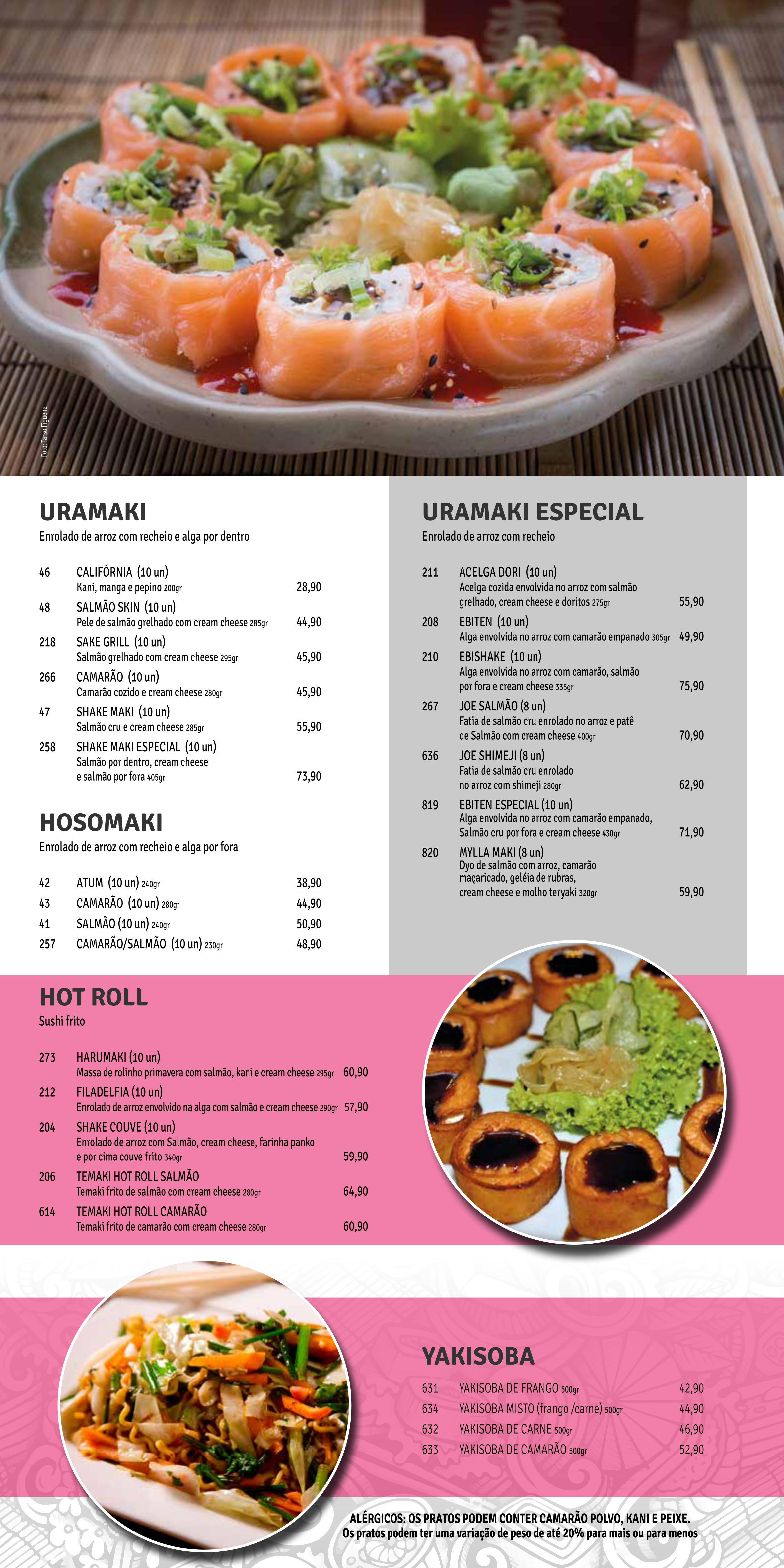 Cardapio Sushi V032022 Select Itaigara